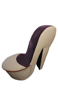 Very Rare Authentic 2000s Tan, Purple And Red High Heel Chair | eBay