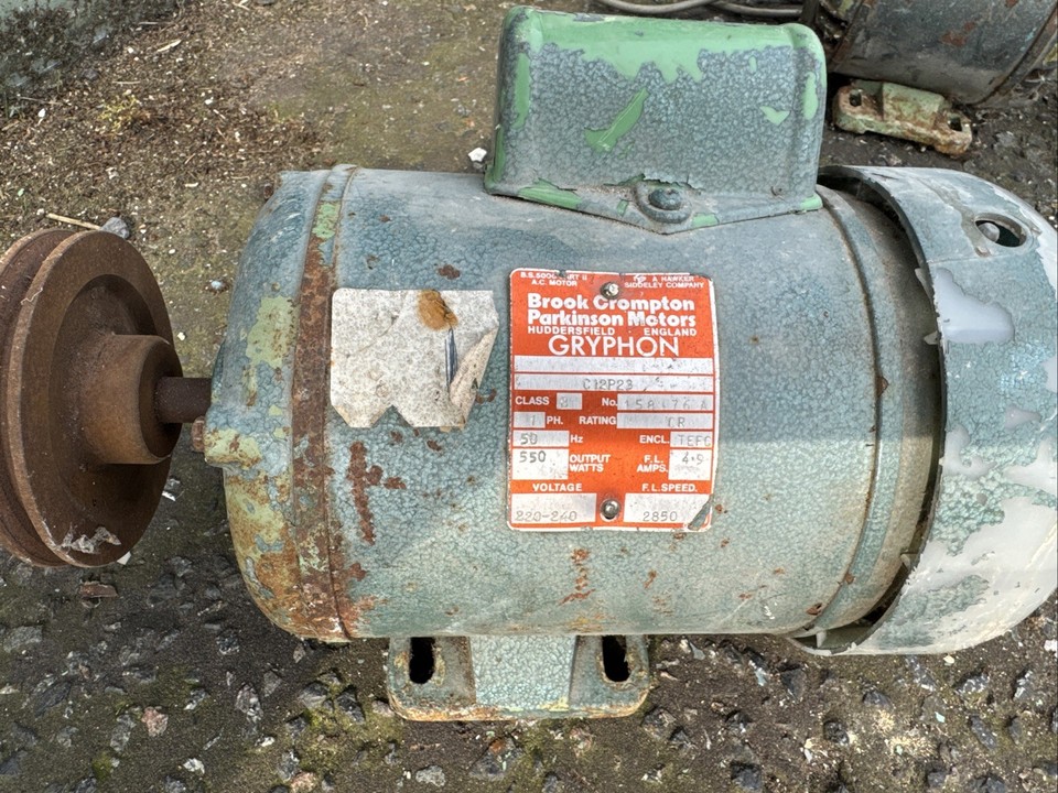 Brook Crompton Parkinson Gryphon motor Working | eBay UK