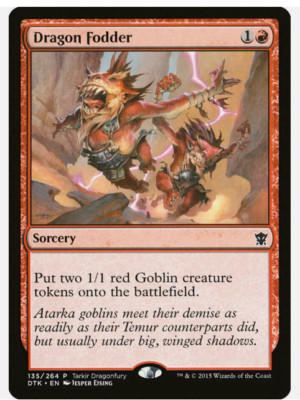 Magic the Gathering card 2015 Dragon Fodder | eBay
