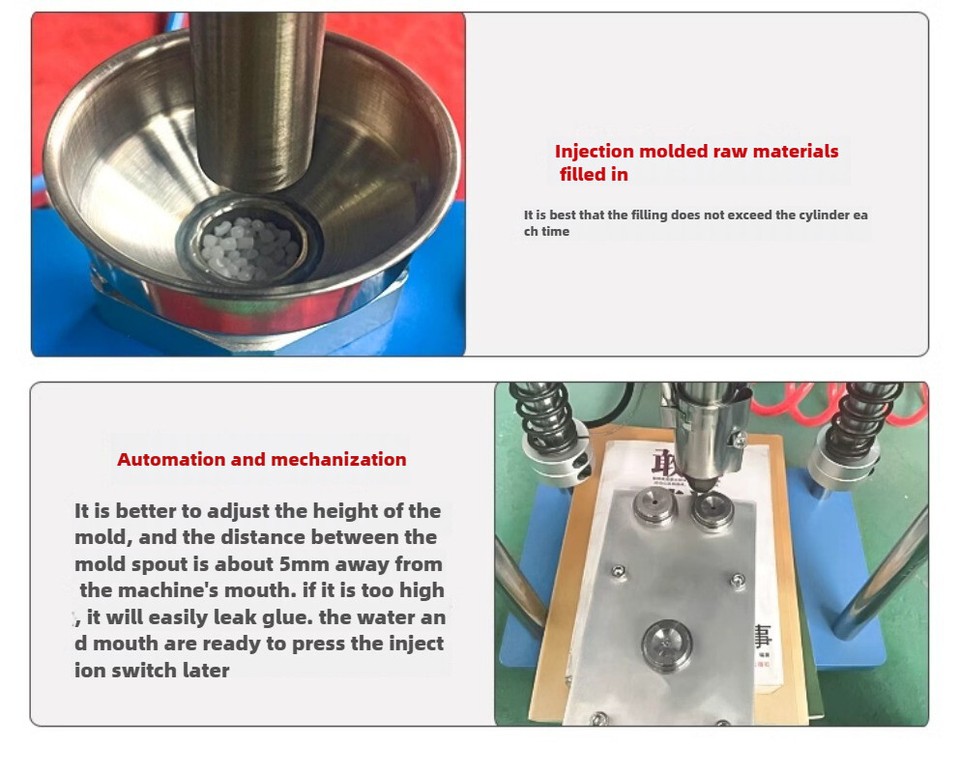 Small Vertical Pneumatic Injection Molding Machine Desktop Type Rubber ...