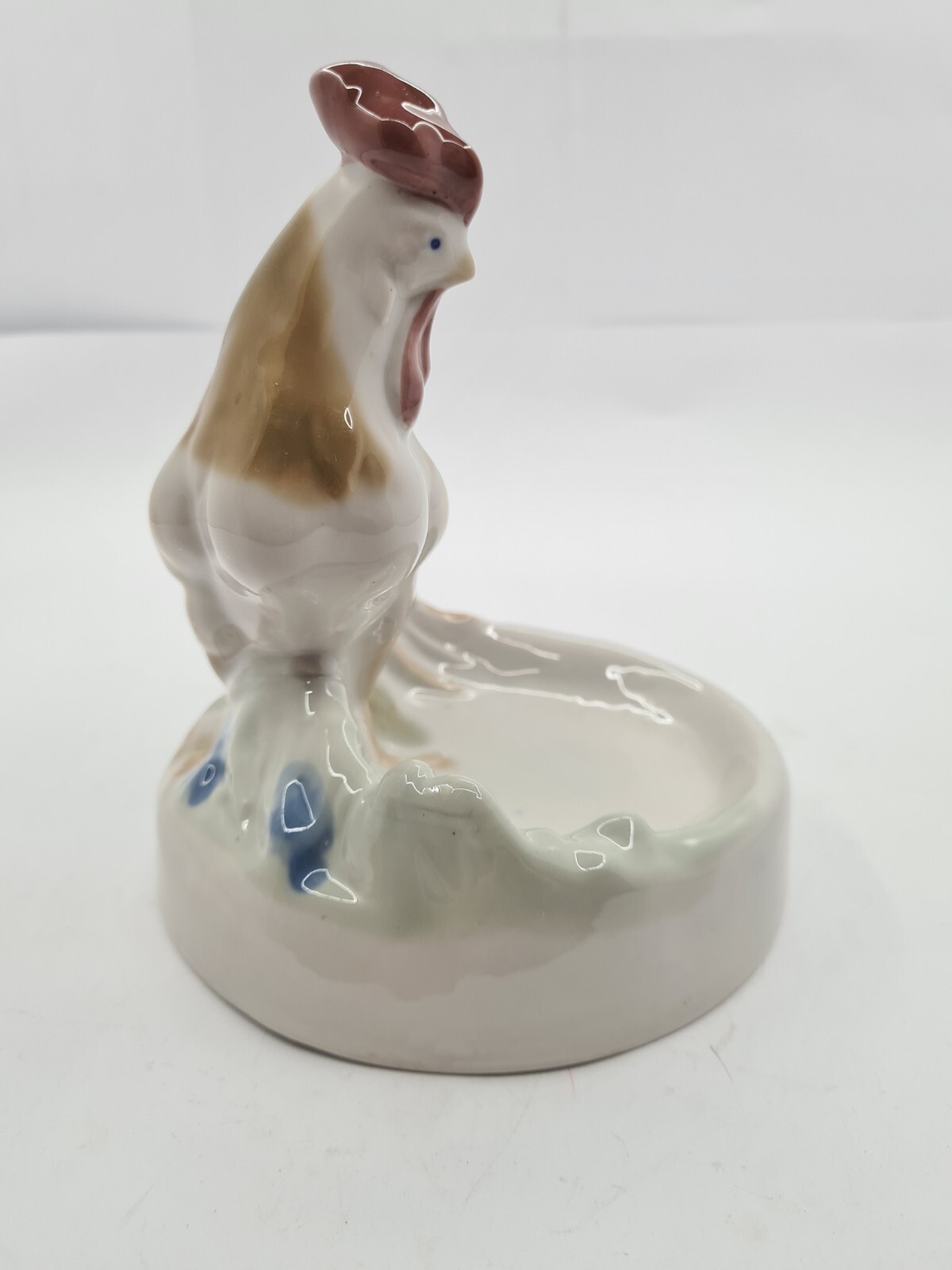 Vintage Soviet Porcelain Figurine Ashtray Rooster Factory Gorodnitsa ...