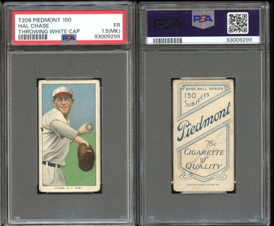 T206 Hal Chase white cap star ~~ PSA 1.5 mk Howe McCormick stamp ...