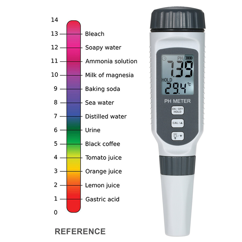 Professional pH Water Quality Tester Portable Pen Type pH Meter ...