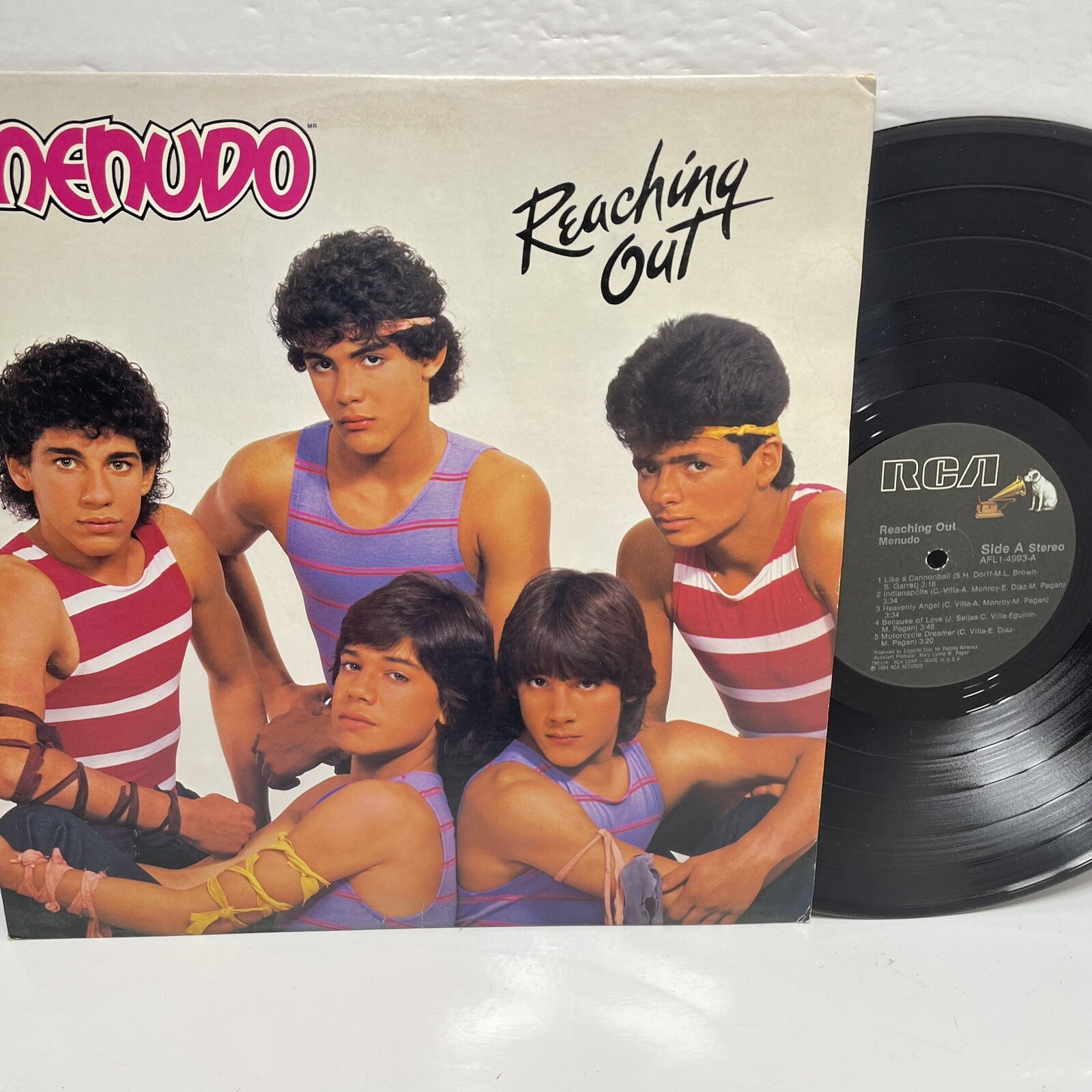 MENUDO REACHING OUT 1984 Vinyl LP Record Album Rare | eBay