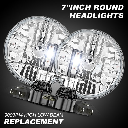 7" Round LED Headlight fit Chevy C10 Pickup Truck 1969 1970 1971 1972 ...
