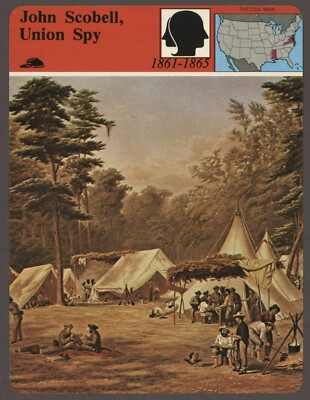 John Scobell Union Spy Story of America Civil War History Card | eBay