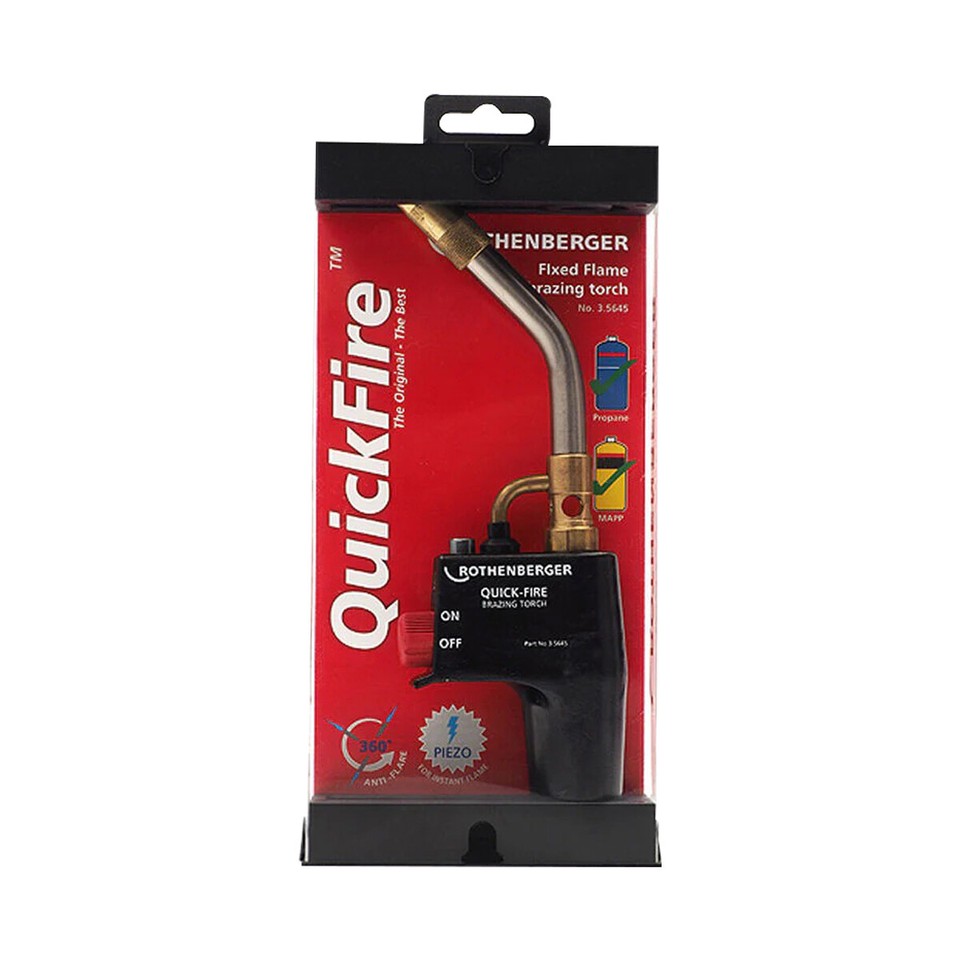 Rothenberger QuickFire Brazing Torch With Work Lamp 1000004854 | eBay UK