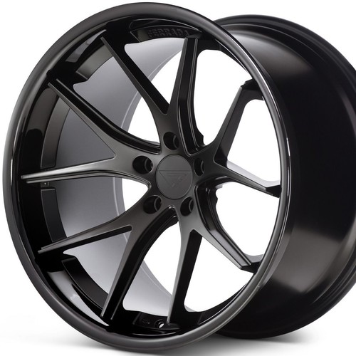 22" STAGGERED FERRADA FR2 22x9 22x10.5 BLACK CONCAVE WHEELS RIMS | eBay