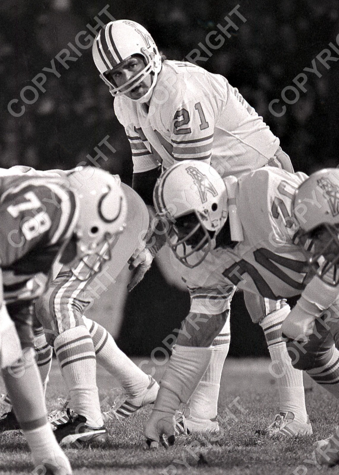 JOHN HADL - HOUSTON OILERS - Vintage 35mm B&W NEGATIVE 8.2a* READ | eBay
