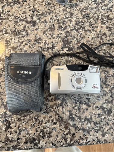 Canon Sure Shot 76 Zoom DATE 35mm Point & Shoot Film Camera With Case ...