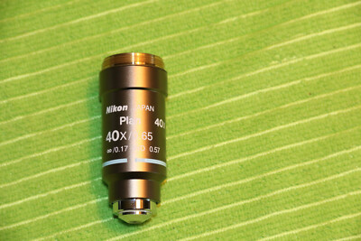 Nikon Plan 40X/0.65 ∞/0.17 WD 0.57 Microscope Objective M25 | eBay