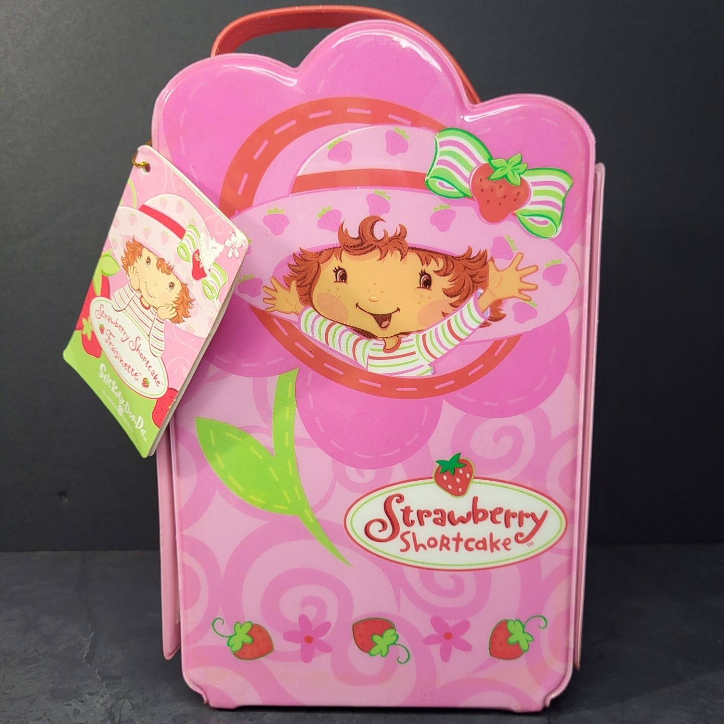 NWT Vintage Strawberry Shortcake Sticker Travel Case With Activity Book ...