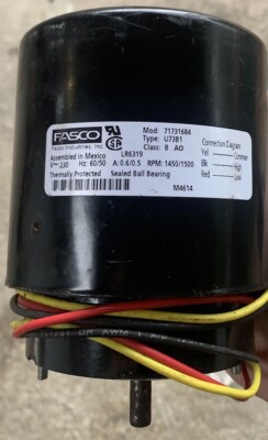 FASCO 71731684 / U73B1 230V CLASS B RPM:1450/1500 Hz: 60/50 Motor ...