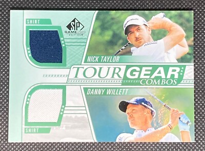 2021 UD SP Game Used Nick Taylor Danny Willett Tour Gear Combos SP Dual ...
