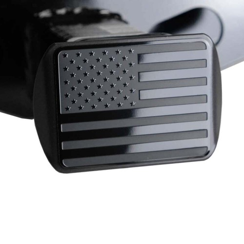Fit Chevy Tow Hitch Cover Trailer Receiver Black American Flag Emblem ...