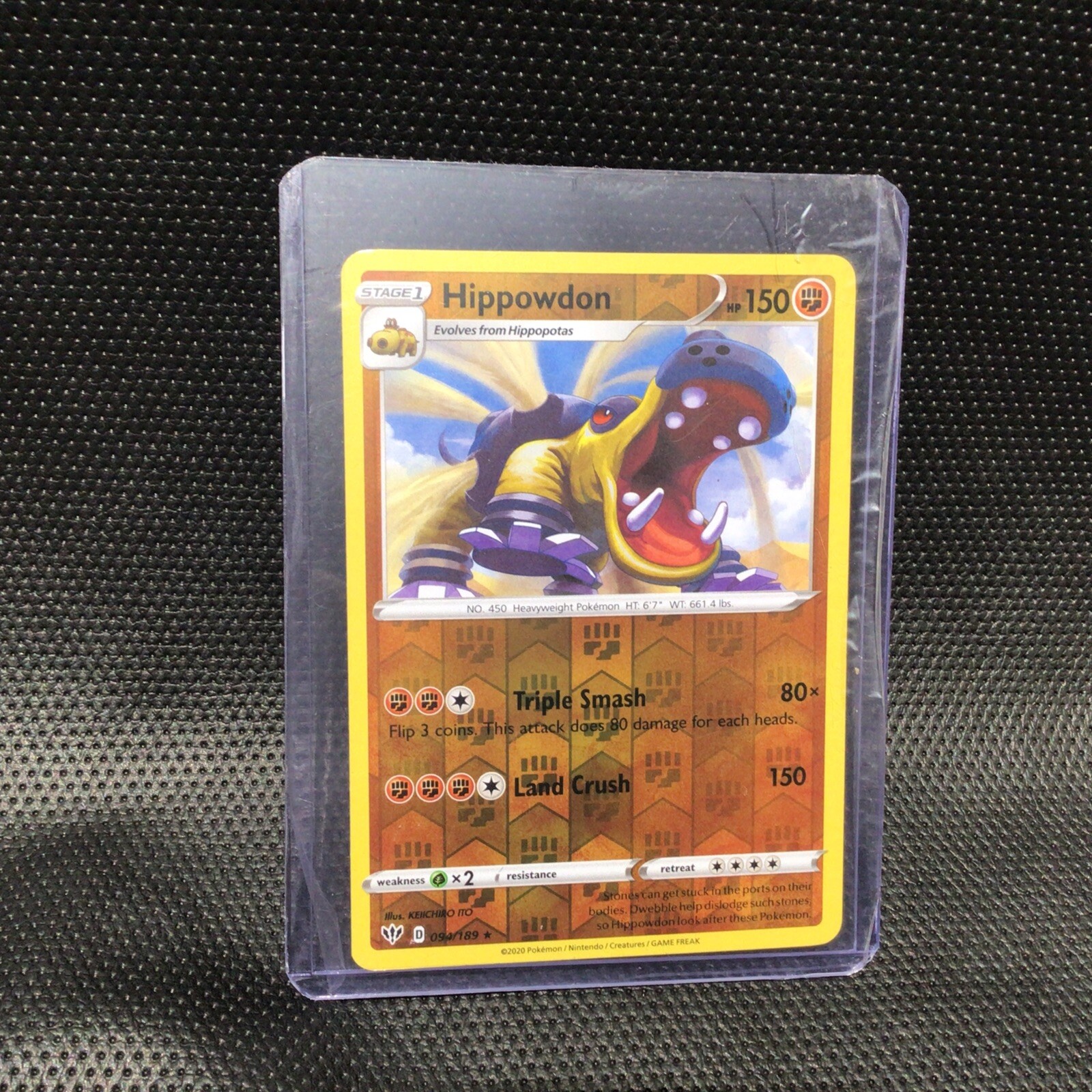 Hippowdon Reverse Holo Pokemon Card Darkness Ablaze 094/189 | eBay