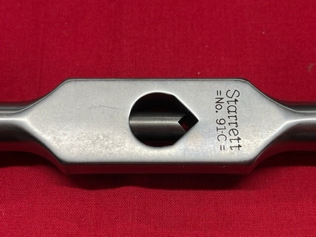 Starrett 91C T-Handle Tap Wrench 1/4-5/8" (6.35-16mm) Capacity Tap Size ...