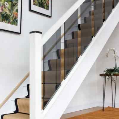 300mm Rake Glass Panel Grey | eBay