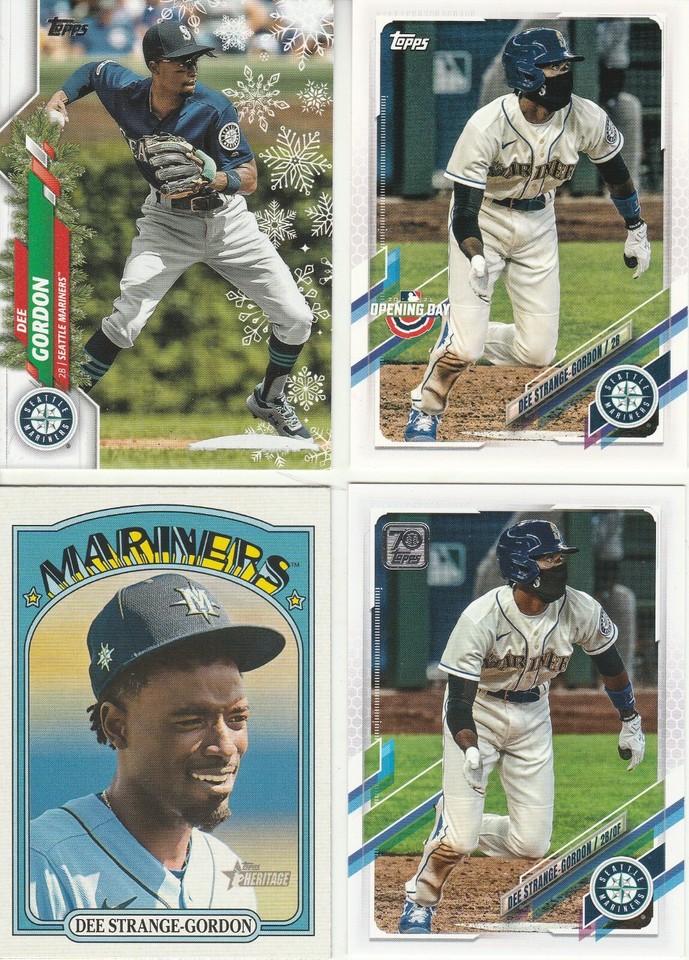 Huge 45 + different DEE GORDON cards lot 2012- 2021 Dodgers Marlins ...