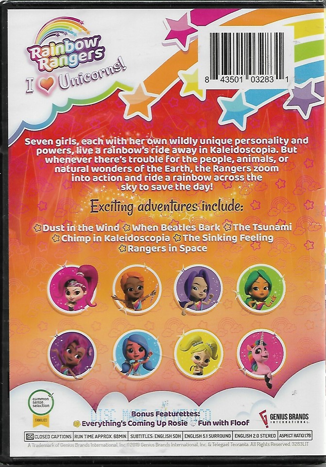 Rainbow Rangers: I (Heart) Unicorns (DVD, 2019) NEW! ShipsFREE! seen on ...