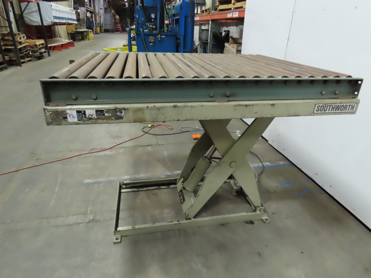 Southworth Scissor Lift Table 60x48" Roller Top 2000 LB capacity 115V ...