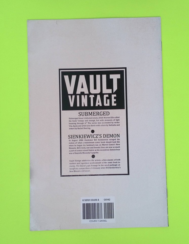 Submerged #1 - 2nd print Vault Comics Variant Higher Grade Comic Book RY23-19 | eBay