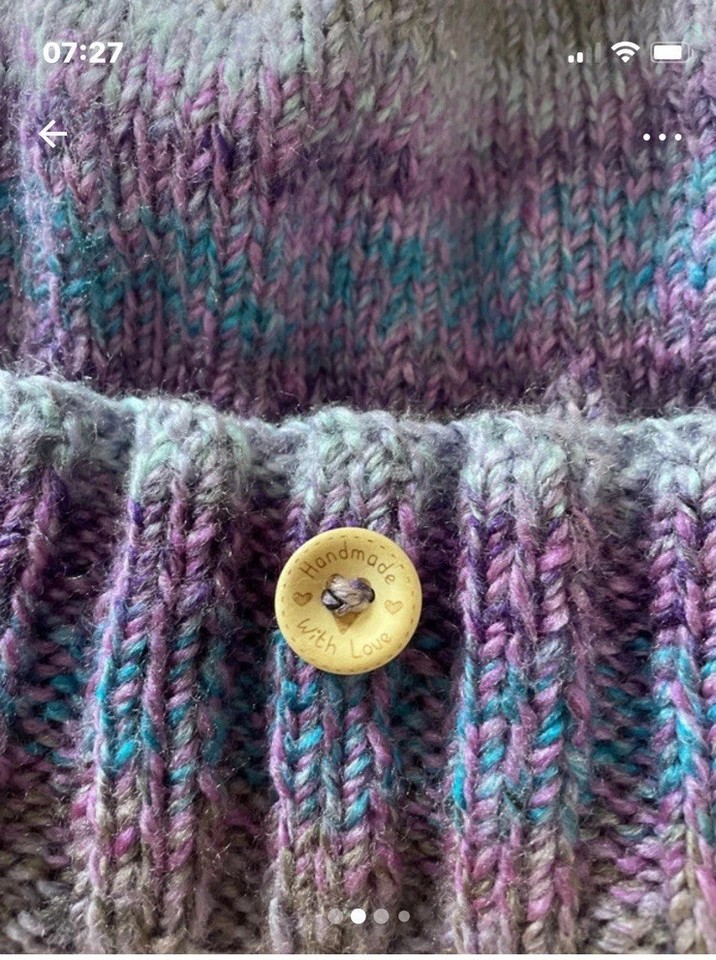 Ladies Hand Knitted Bobble Hat Sz Med- Large | eBay UK