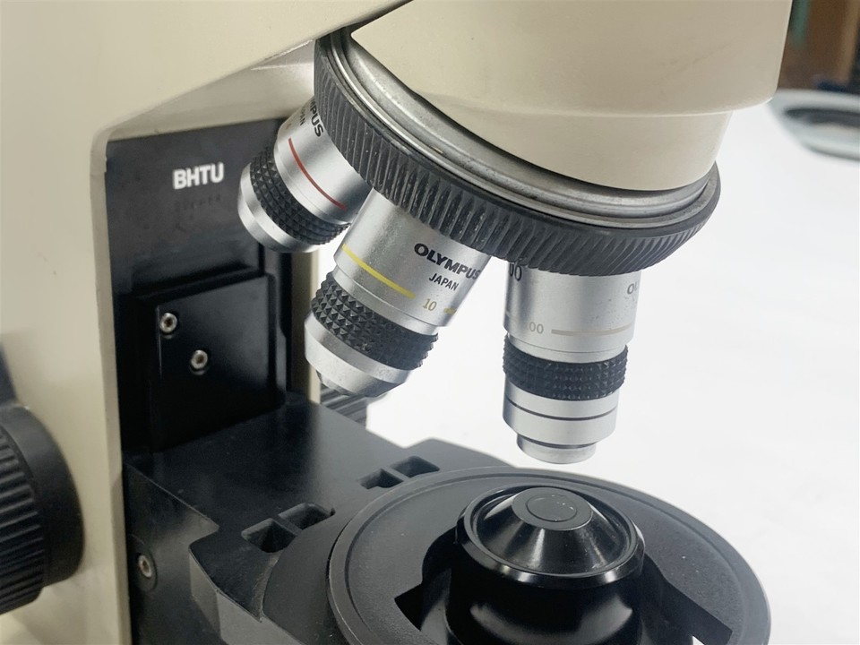Olympus BH-2 BHTU Binocular Microscope w/ 3*Objectives *No Eyepiece ...