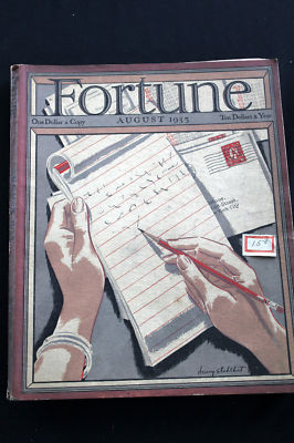 VINTAGE FORTUNE MAGAZINE AUGUST 1935 | eBay