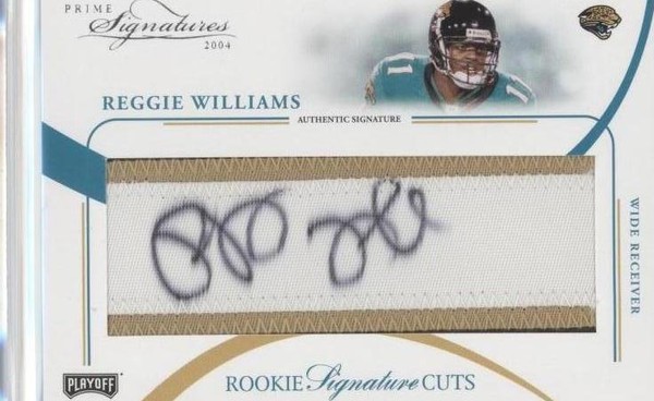 2004 Prime Signatures - Rookie Signature Cuts #137 Reggie Williams /99 ...