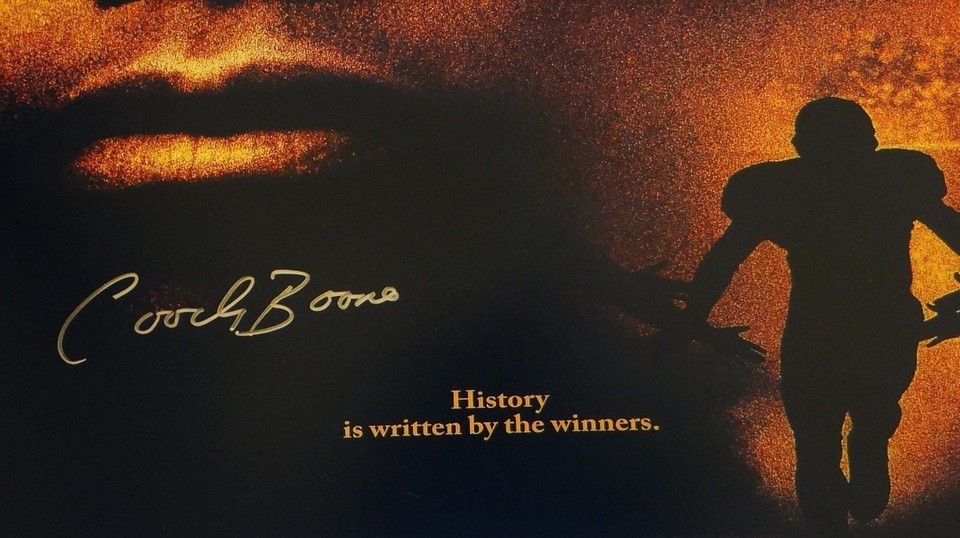 Herman Coach Boone Autographed 16x20 Remember The Titans Movie Poster ...