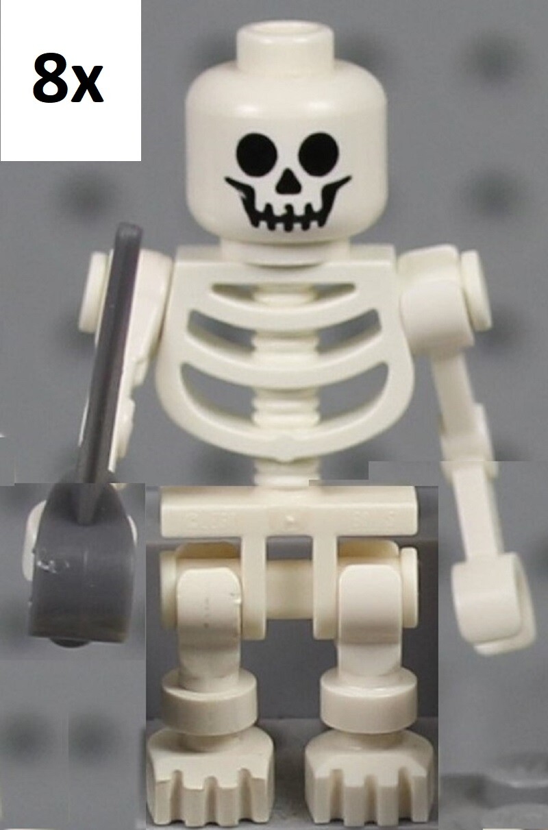 LEGO - Skeleton Minifigures w/ Cutlass - Standard Skull Pirate ...