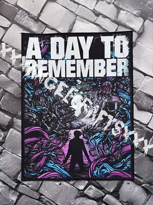 LARGE SEW ON PRINTED JACKET BACK PATCH ~ 11 x 14.5 INCHES ~ A DAY TO ...