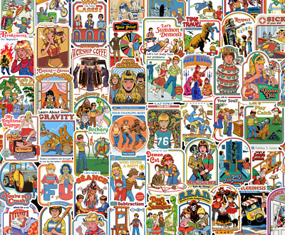 25/50 Funny Steven Rhodes Art Sticker Pack - Waterproof Vinyl - Retro ...