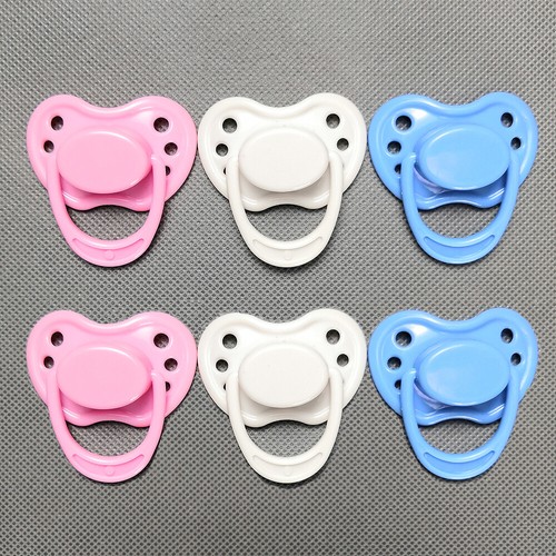 6PC Magnetic Pacifier Dummy Cute Pacifiers for Reborn Baby Dolls ...
