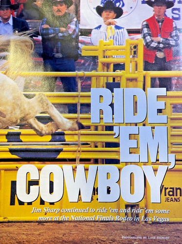 1988 National Finals Rodeo in Las Vegas Jim Sharp Merle Temple ...