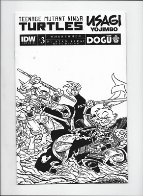 Tmnt Usagi Yojimbo Wherewhen #3 1:25 Idw-Prh 2023 Stan Sakai Incentive ...