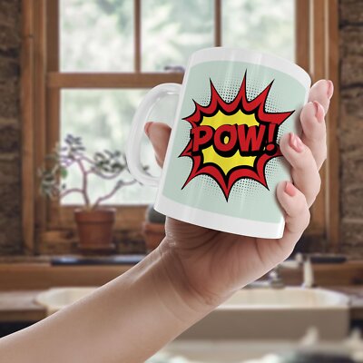 Pow! Pop Art Mug - Printed Mug | eBay UK