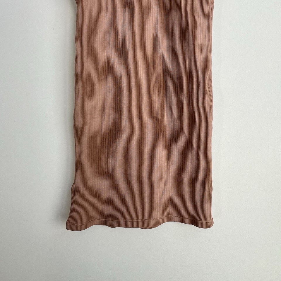 New SKIMS Womens Boyfriend Ribbed Tank Top XXS Sienna Skintone Neutral ...