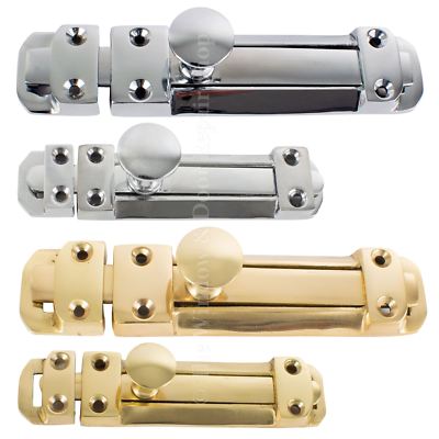 Heavy Duty Solid Brass Sliding Door Bolt Dead Lock Slide Bathroom Gate ...