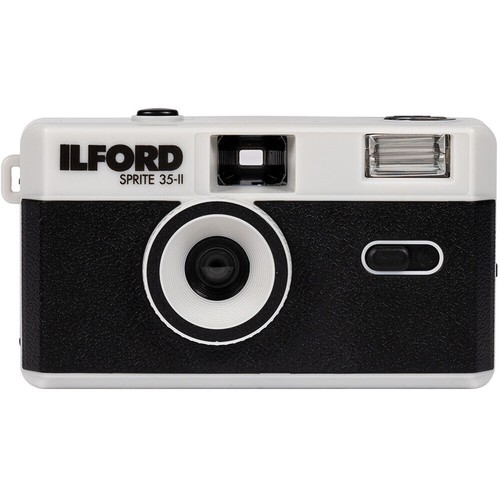 Ilford Sprite 35-II Built-In Flash Film Camera, Wide-Angle Lens (Black ...