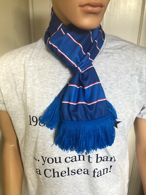 Chelsea Scarf Silk Type 1984 Colours 80`s Vintage Retro Home Blue ...