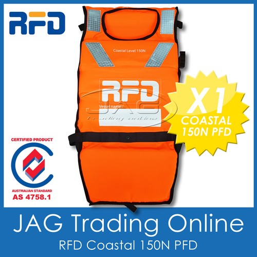 RFD COASTAL 150N LIFE JACKET - Level 150 Adult PFD1 Orange Vest ...