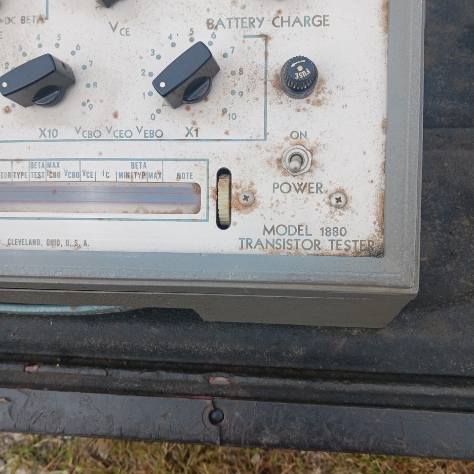 Vintage Hickok Model 1880 Transistor Tester Untested | eBay