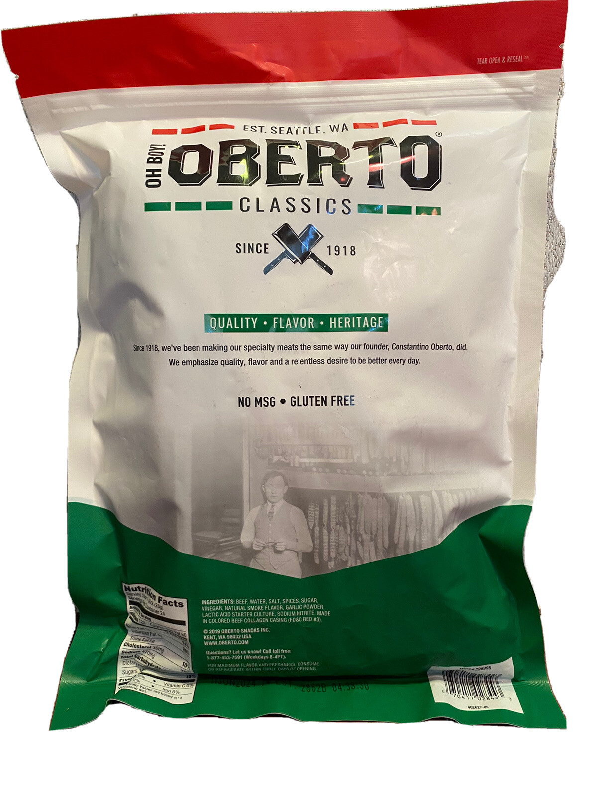OBERTO CLASSICS PEPPERONI OH BOY! 100% BEEF 24 OZ. (1.5 LBS) | eBay