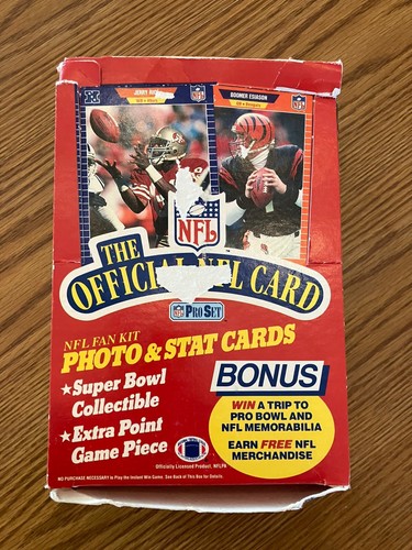 20 Sealed Packs 1989 Pro Set 1 Football Possible Irvin, Carter And Tim ...