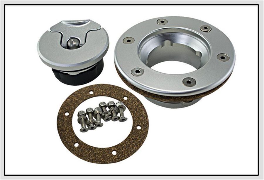 Universal Billet Aircraft Style Fuel Cell Gas Cap With 6 Hole Anodized ...