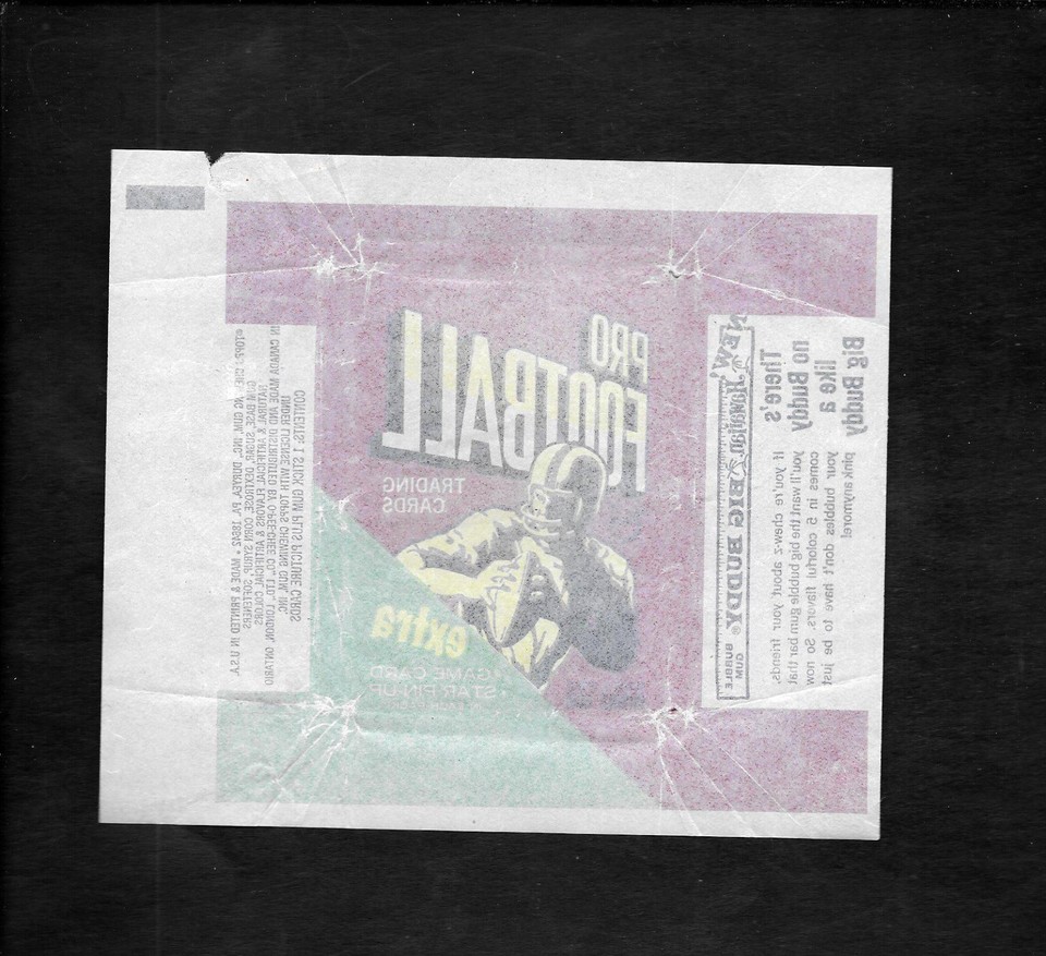 1971 TOPPS FOOTBALL WRAPPER - BIG BUDDY GUM - NICE LOOKING - 3.99 MAX ...