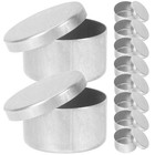9 Pcs Small Round Box Mini Sample Containers Moisture Testing Soil Jars ...