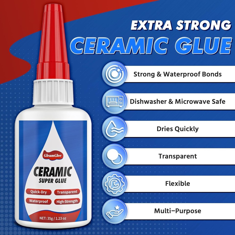 35g Ceramic Glue - Ultra Strong, Instant, Waterproof, high Temperature ...